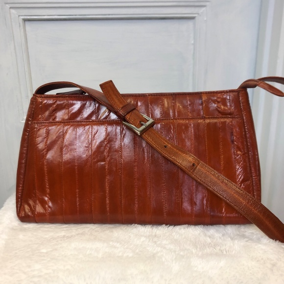 Bags | Vintage Authentic Eel Skin Handbag Purse | Poshmark